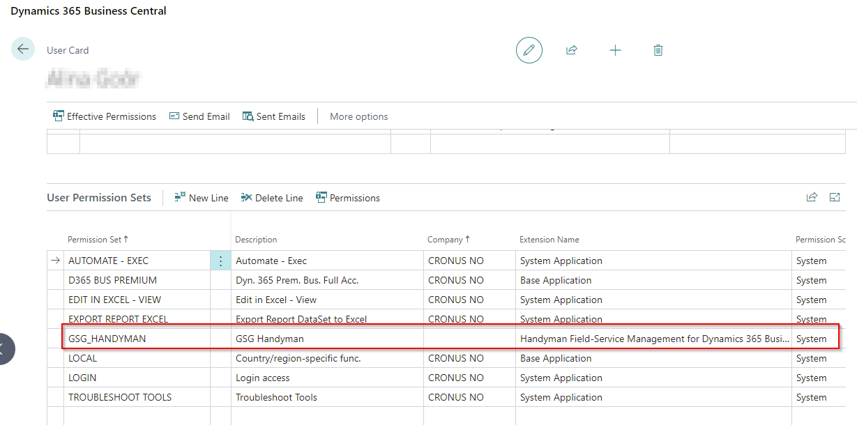 Initial setup of the Handyman Extension for Microsoft Dynamics 365 Business Central – Handyman ...