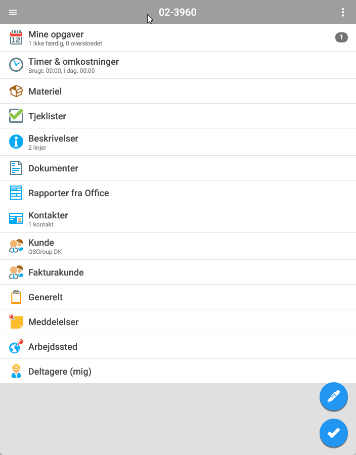 Finish a task – Handyman Support