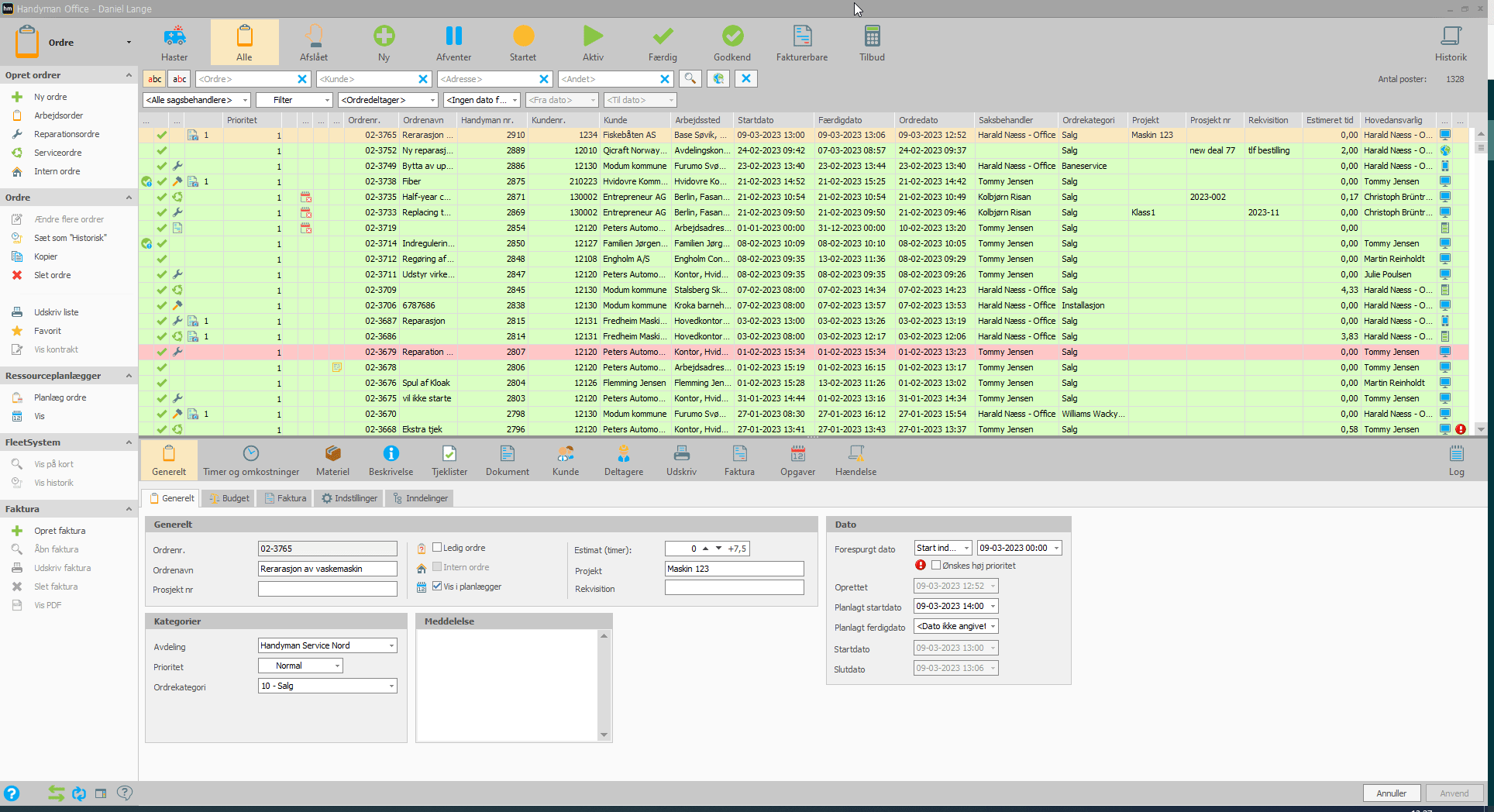 New Work Order – Handyman Support