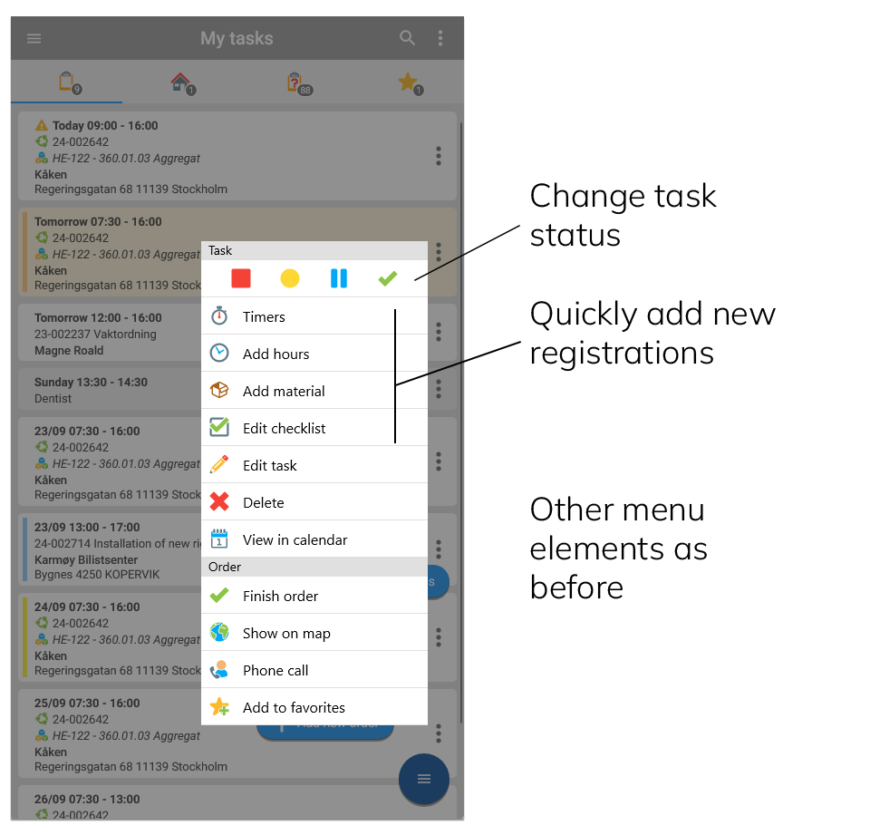 New list of tasks and orders - detailed explanation of use – Handyman ...